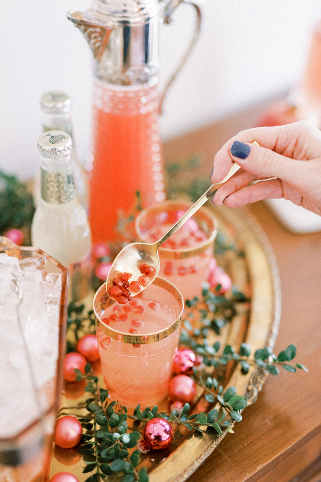 Pink Southern Christmas Tabletop Inspiration - Showit Starter Blog